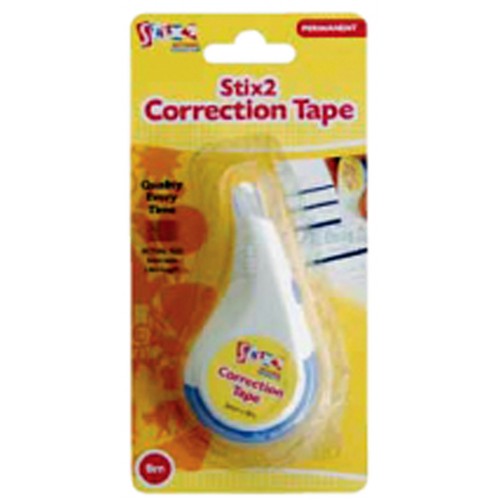 Permanent Stix2 Correction Tape Single Runner at 8m - Stix2