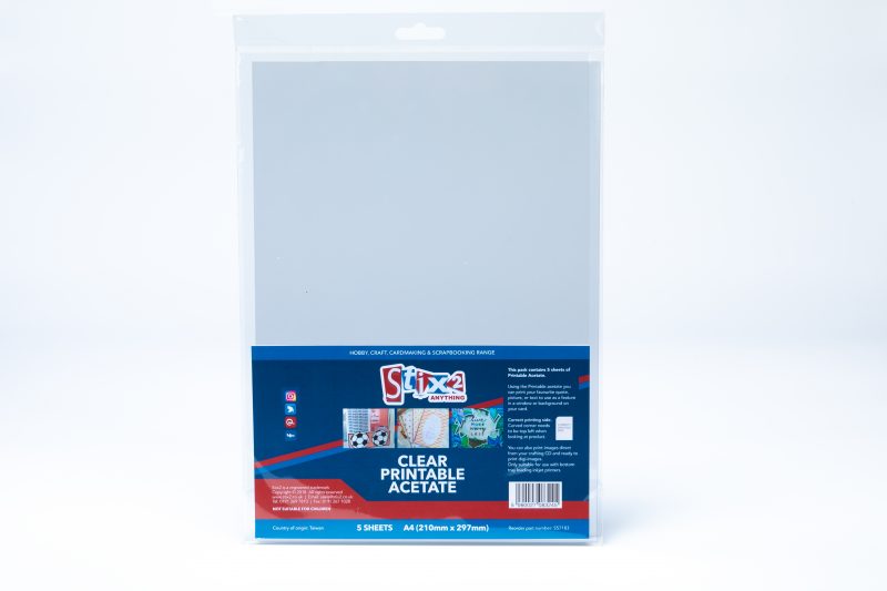 Clear Printable Acetate Sheets (inkjet Printer) - 100 Micron thick ...