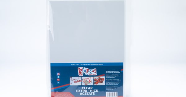 A4 Extra Thick Clear Acetate Sheets - 300 Micron thick - 210mm x 297mm ...