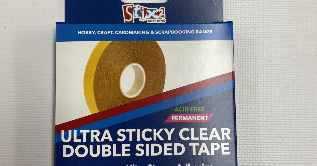 Double Sided Polyester Ultra Sticky Clear Tape - 12mm x 16m - Stix2