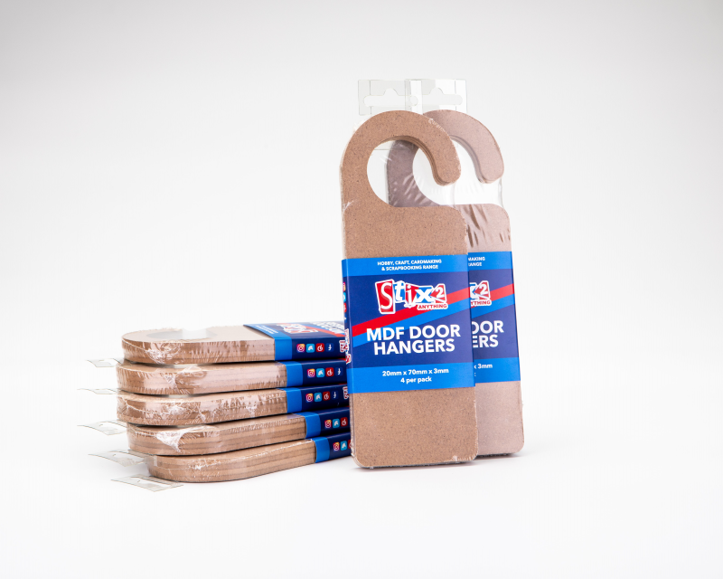 MDF Door Hangers- Pack of 4 - Stix2