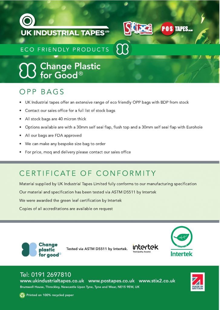 Biodegradable OPP Crystal Clear Wrapping Film Roll 800mm x 120m x ...